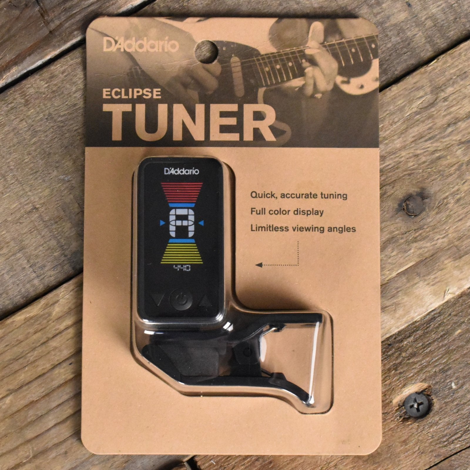 D'Addario Eclipse Clip On Chromatic Headstock Tuner - Black – Five Star ...